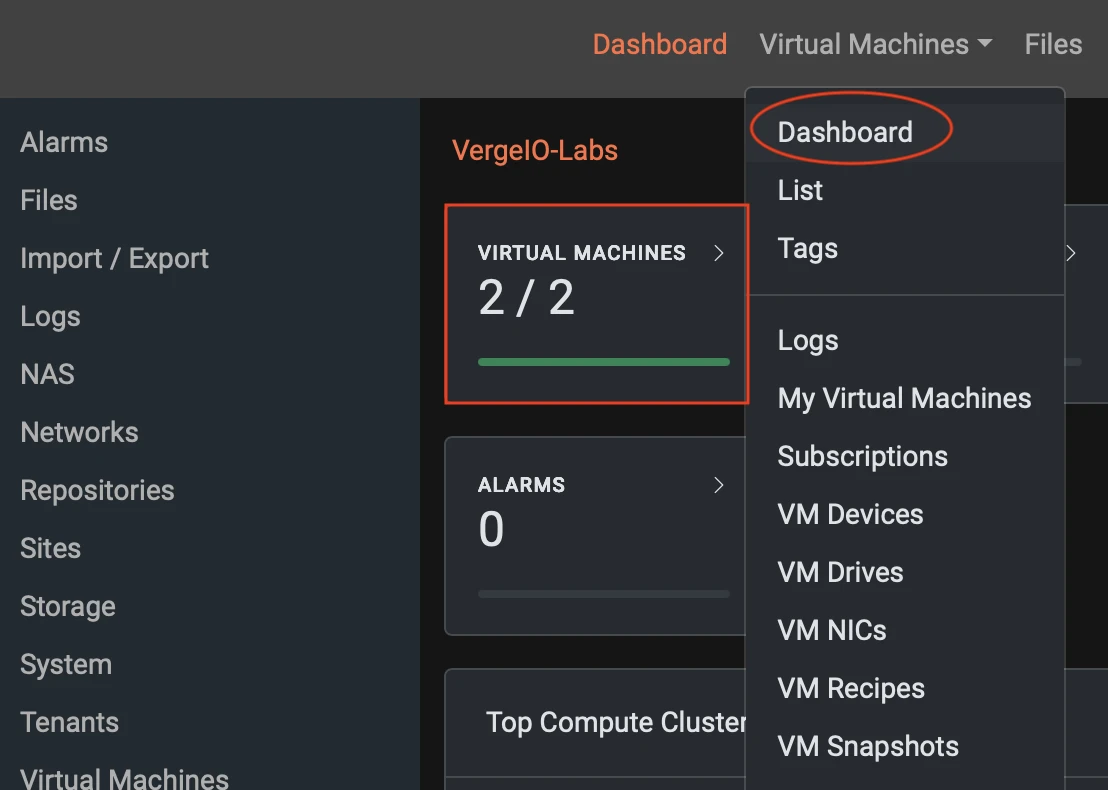 VM Live Migration Lab - VergeIO